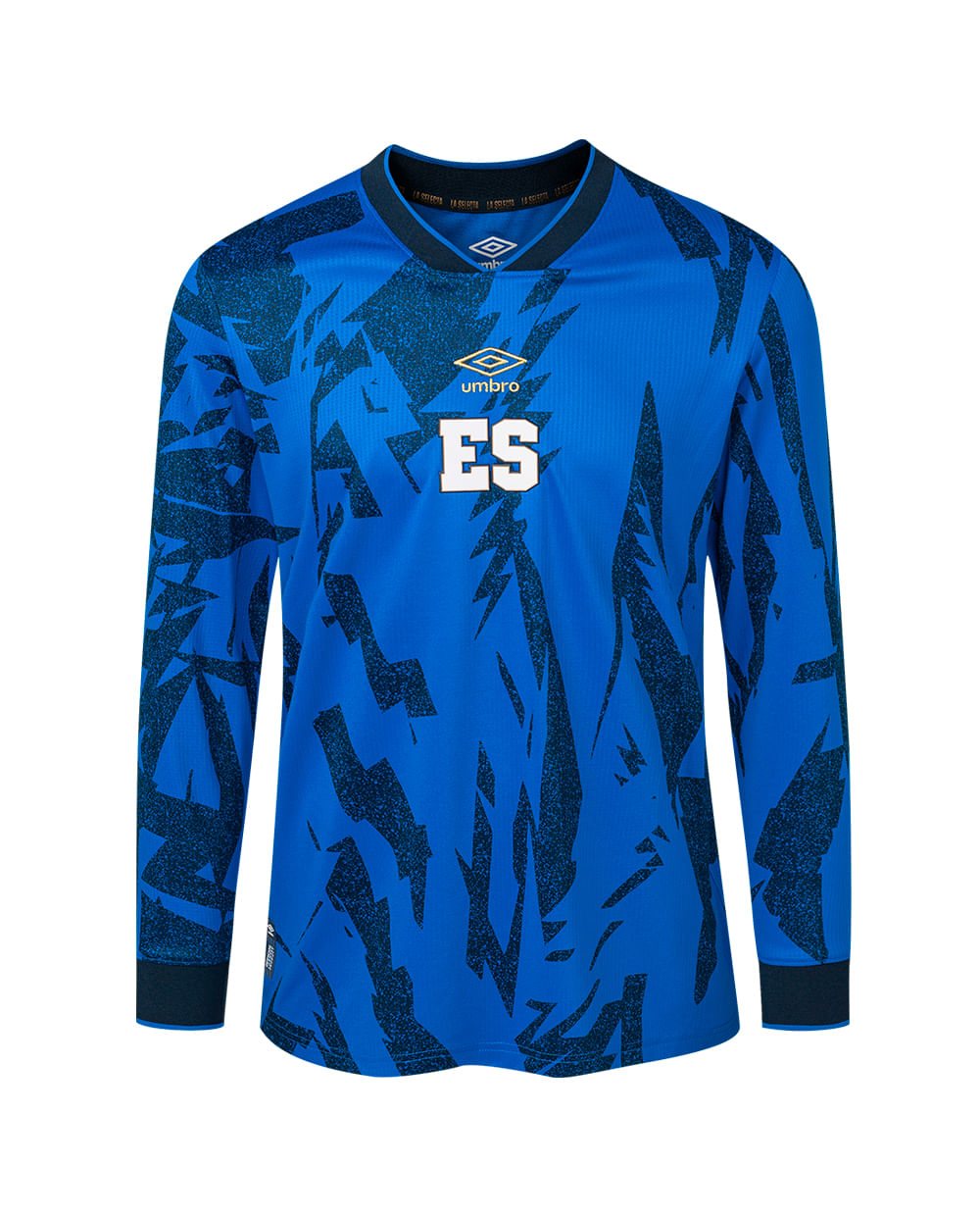 Camiseta manga larga local azul Umbro Selecta 23-24 - Siman El Salvador