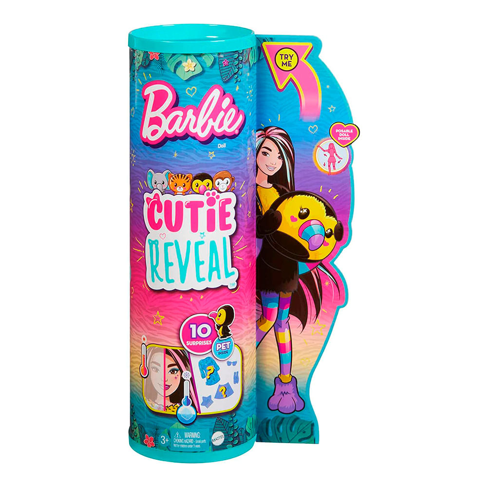 Barbie Cutie Reveal Muñeca Animales de la Selva - Siman El Salvador
