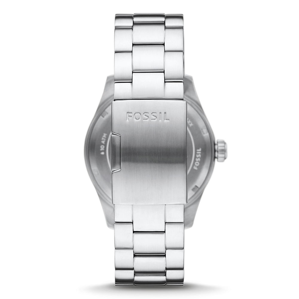 Reloj Fossil análoogo metálico plateado para hombre - Siman Costa Rica