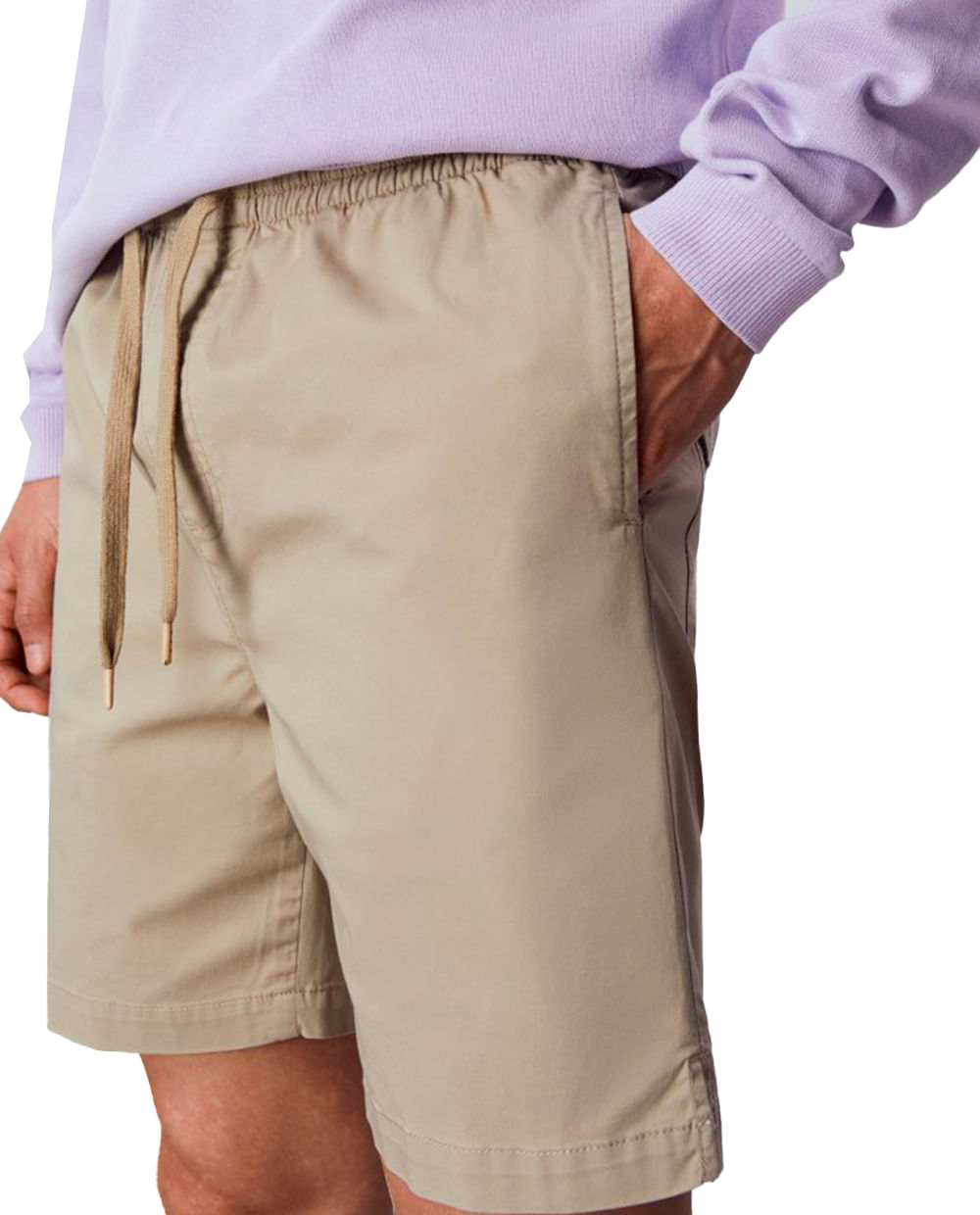 Short beige sólido para hombre - Siman El Salvador