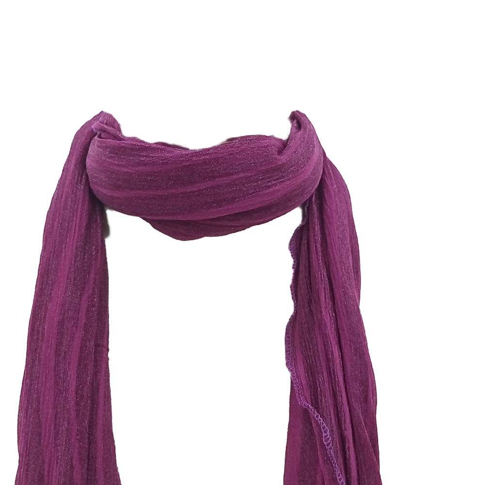 Bufanda Again color morado para mujer