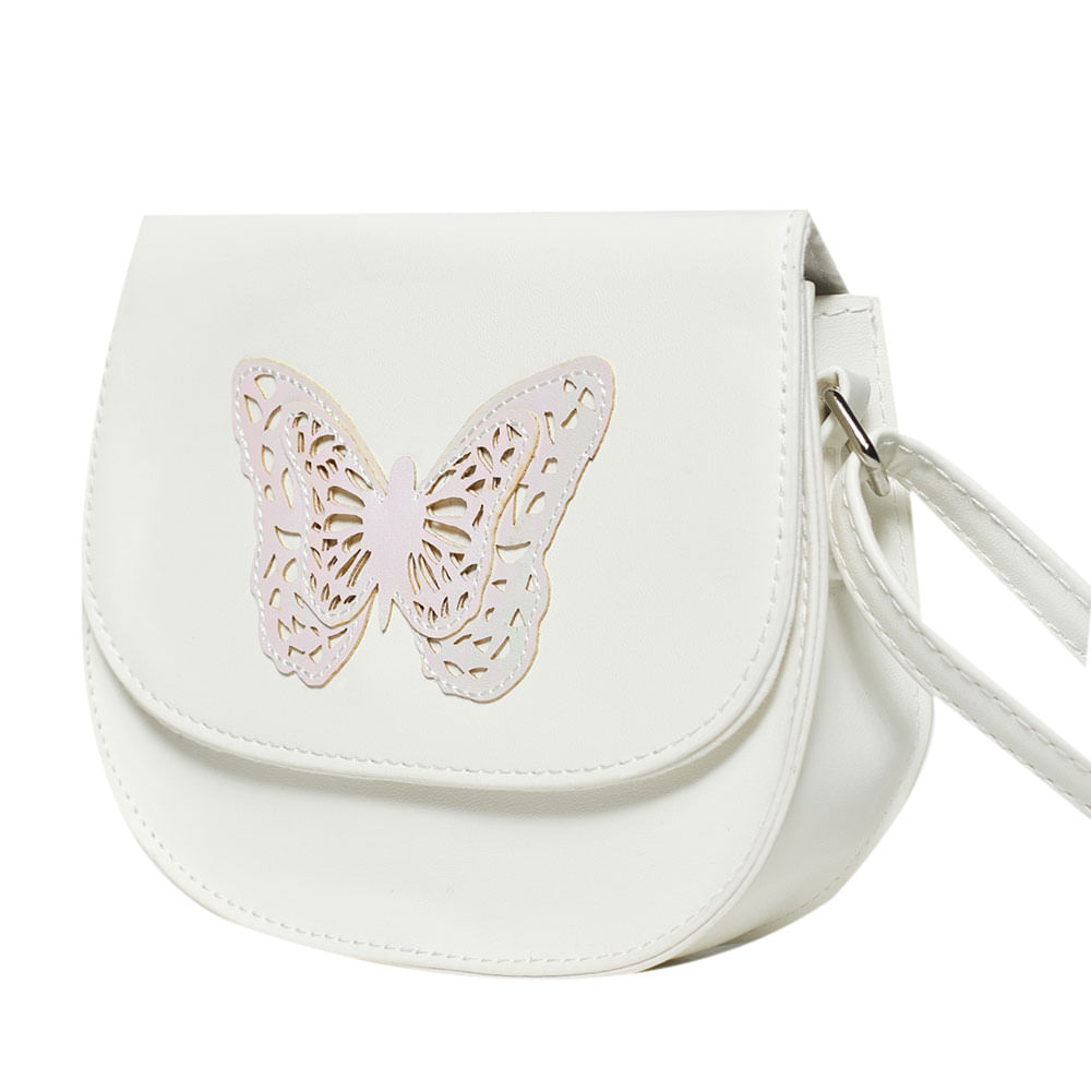 Cartera blanca sólido para niña