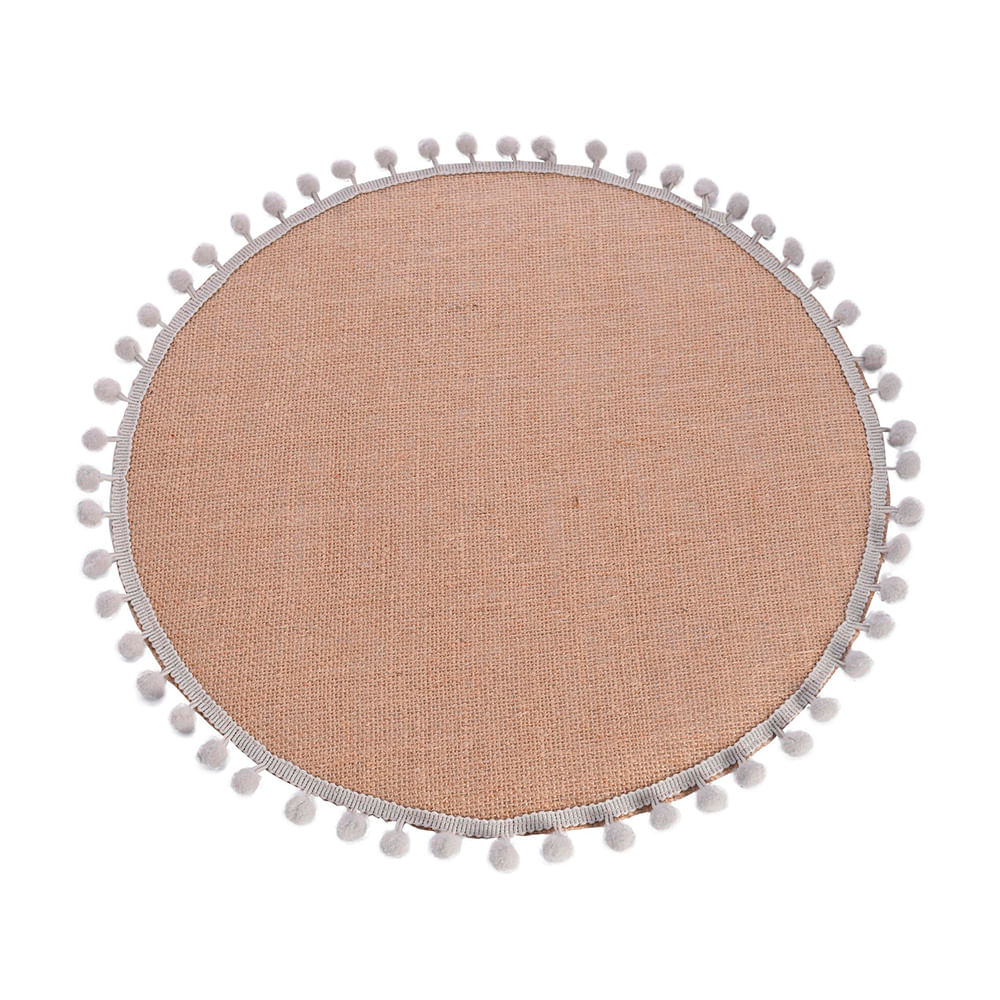 Individual redondo con pom pom - Siman Costa Rica