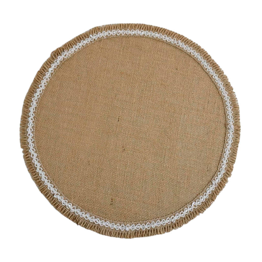 Individual redondo yute 38x38cm