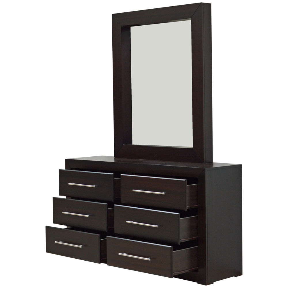 Gavetero de seis gavetas y espejo - Siman El Salvador