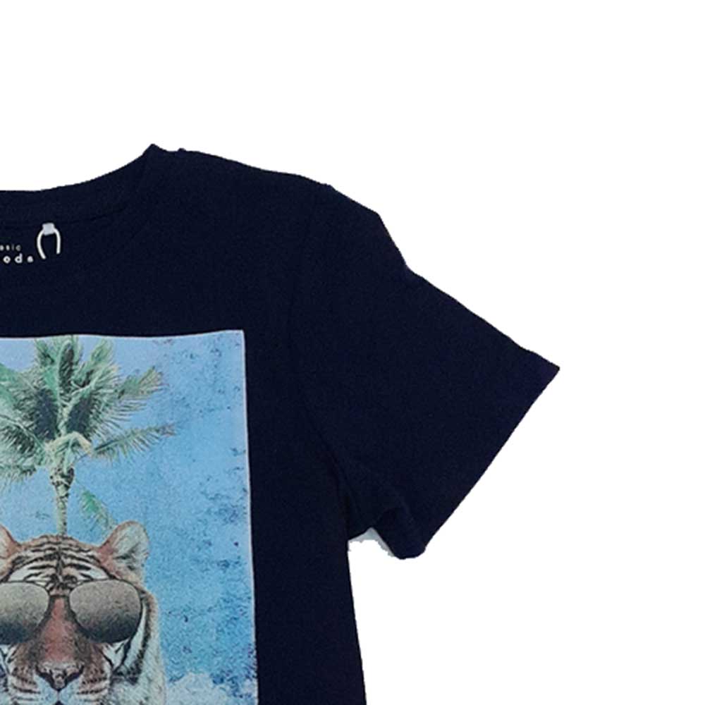 Camiseta azul con estampado para niño - Siman Guatemala