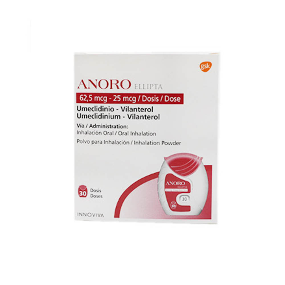 Anoro Ellipta 62.5mcg/25mcg 30 Dosis - Siman El Salvador