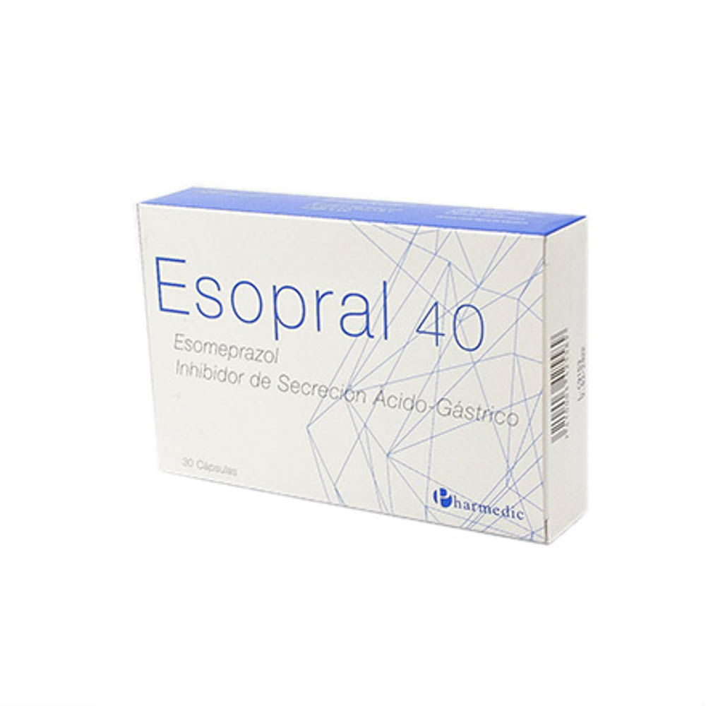 Esopral 40mg 30 Capsulas - Siman El Salvador
