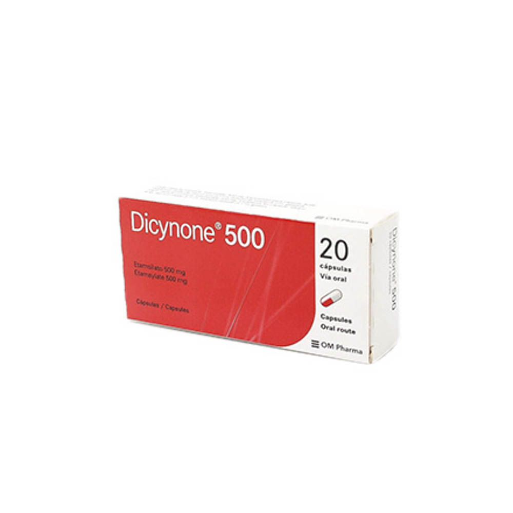 Dicynone 500mg 20 Capsulas - Siman El Salvador