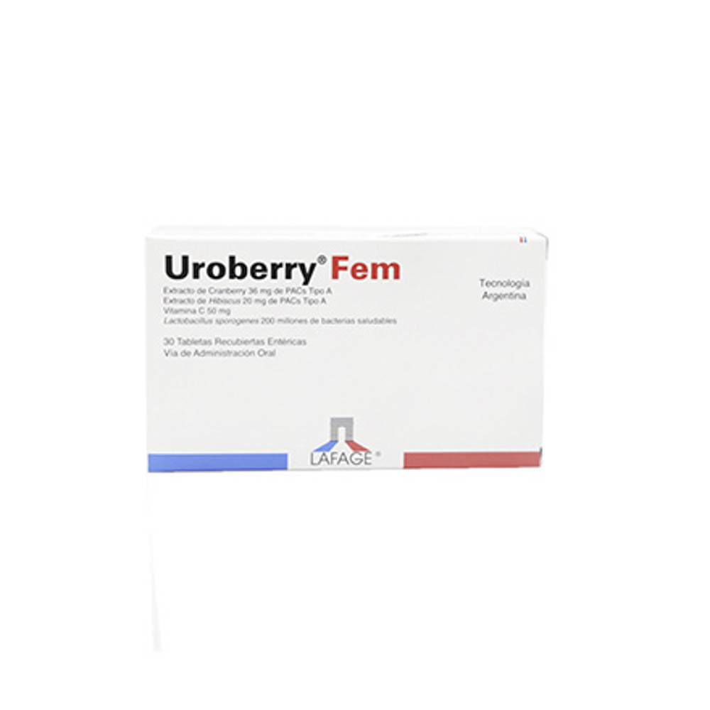 Uroberry Fem 30 Tabletas - Siman El Salvador