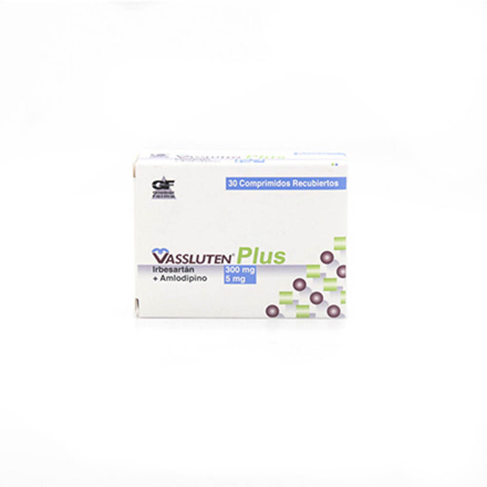 Vassluten Plus 300mg/5mg Caja 30 Comprimidos - Siman El Salvador