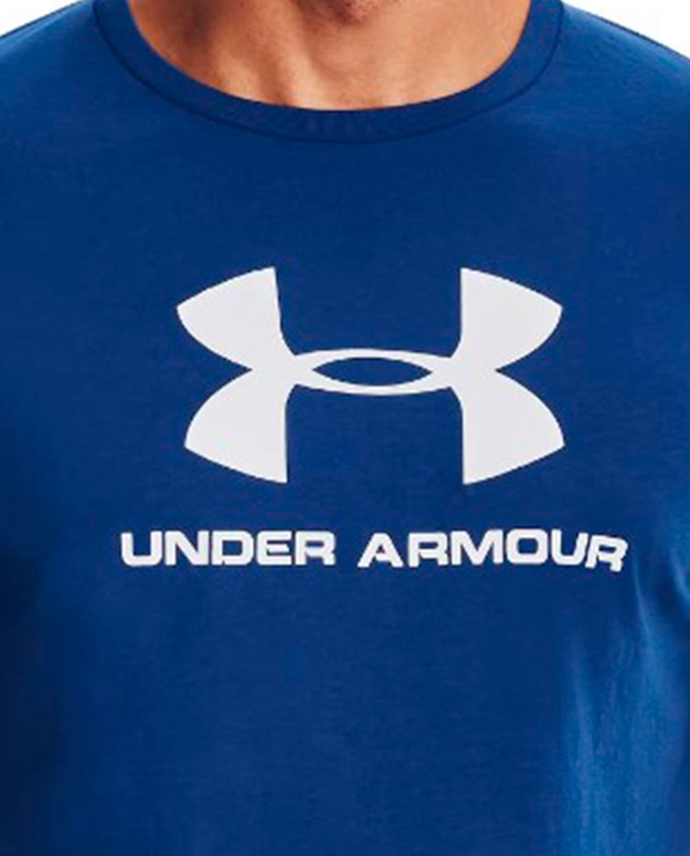 Camiseta deportiva azul estampada Under Armour para hombre - Siman El ...