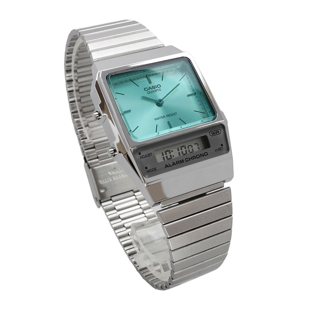 Reloj Casio análogo metálico gris unisex