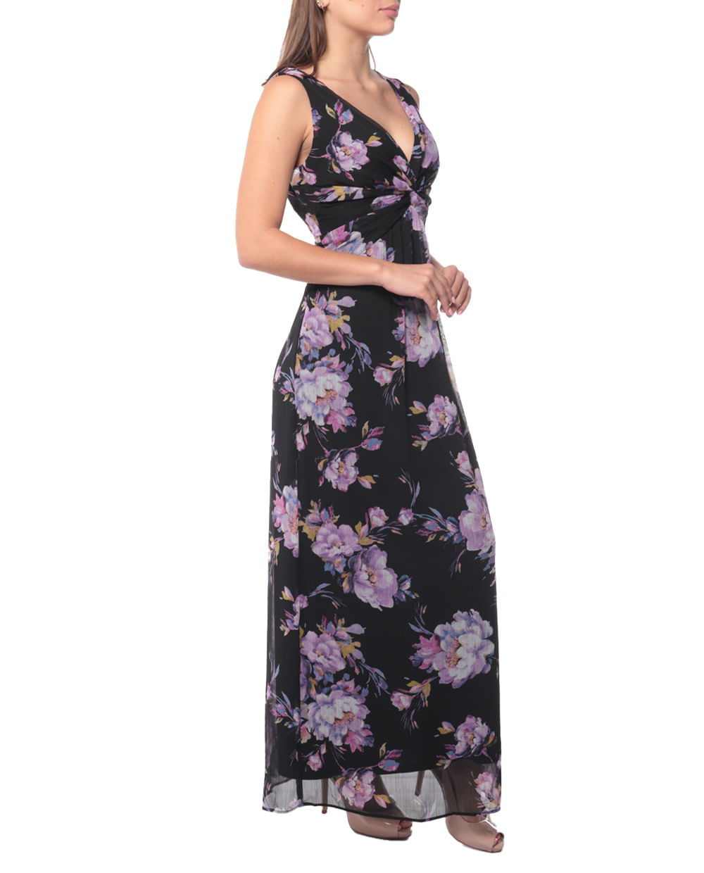 Vestido Connected Apparel maxi estampado sin mangas para mujer - Siman Guatemala