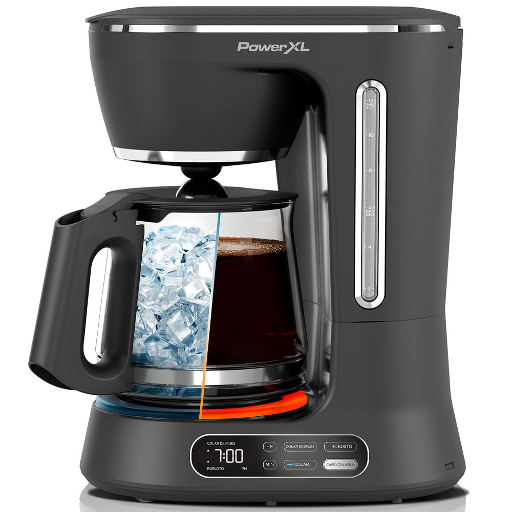 Cafetera 12 tazas negra programable 1000w - Siman El Salvador