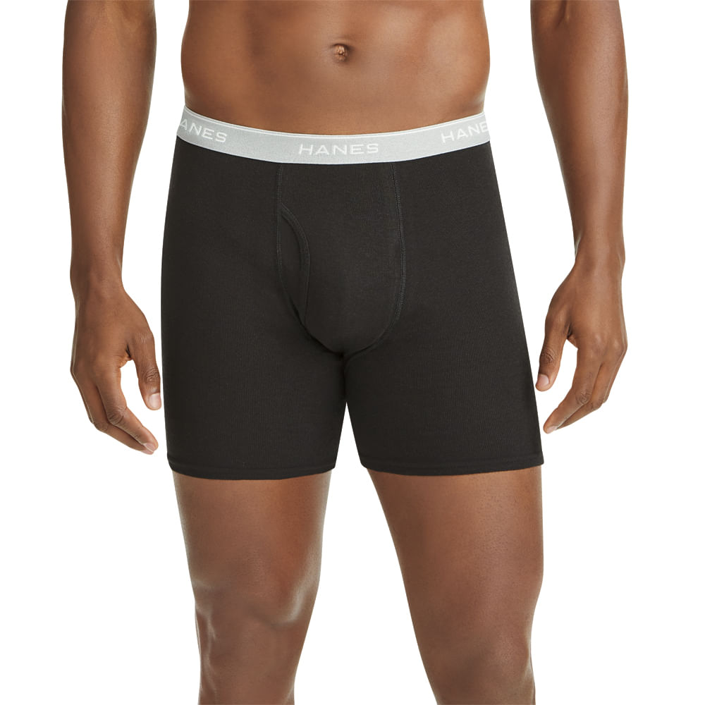 Pack de 10 boxers brief Hanes negros y grises para hombre - Siman Costa ...