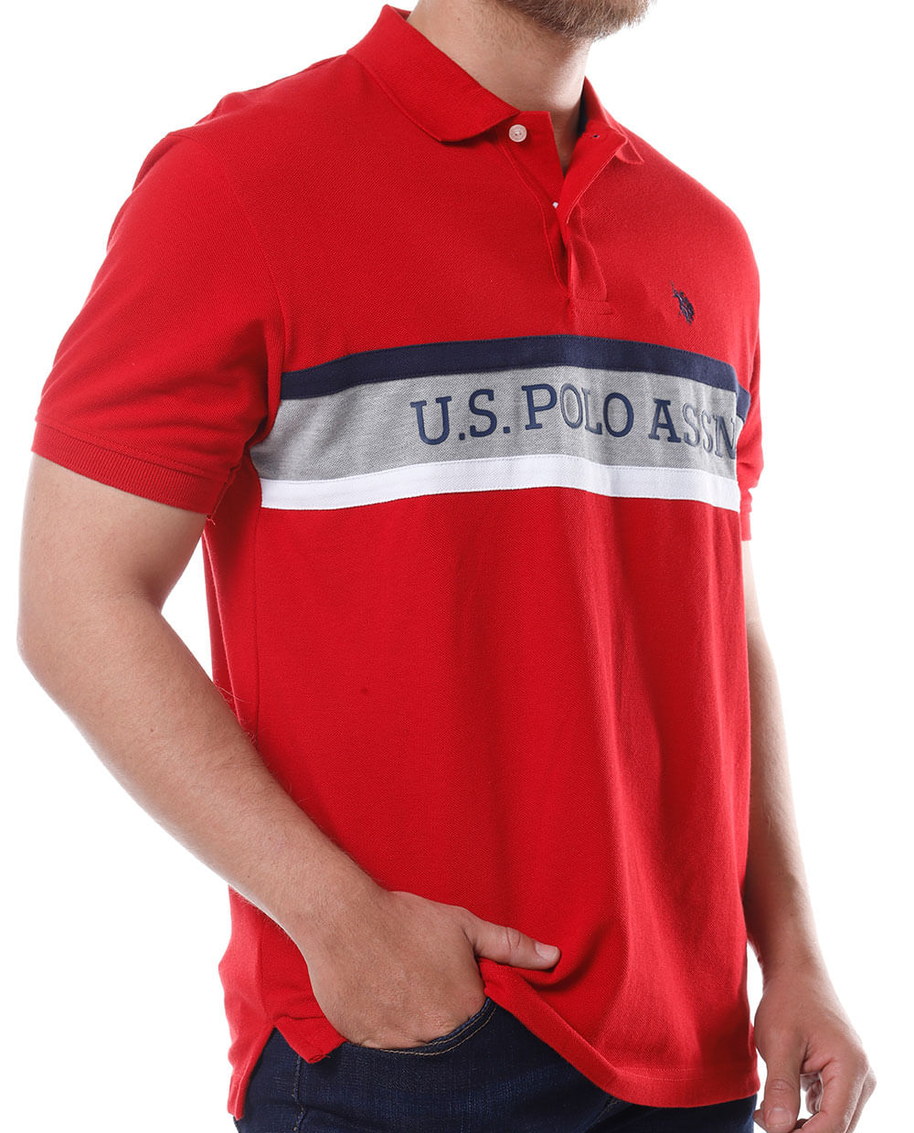 Polo rojo fashion para caballero - Siman El Salvador