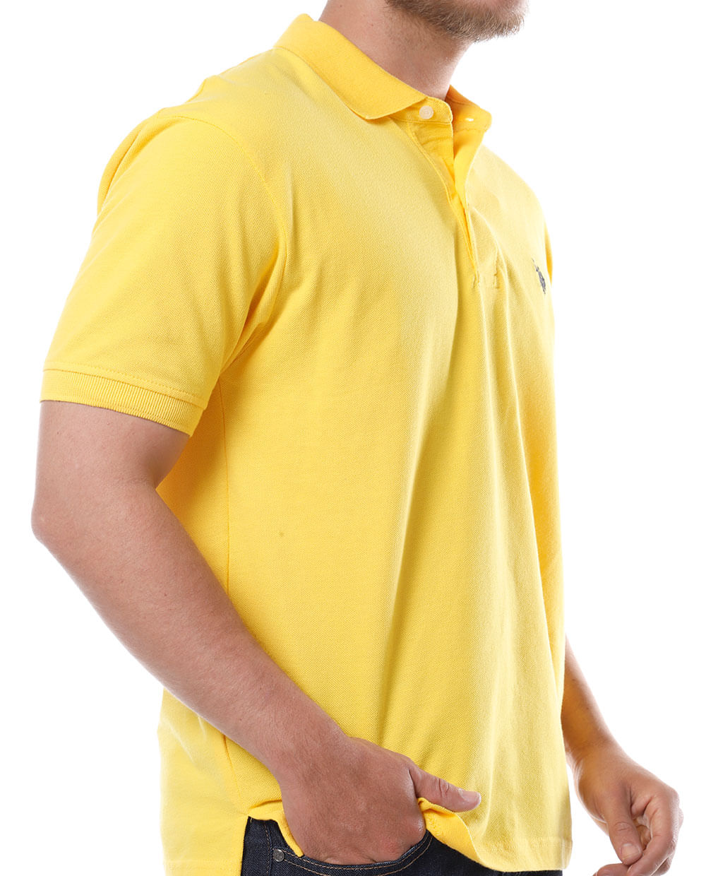Camisa tipo polo amarillo para caballero - Siman El Salvador