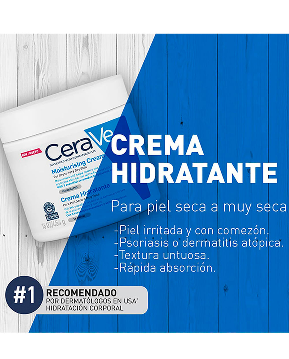 Cerave Crema Hidratante 454g - Siman Guatemala