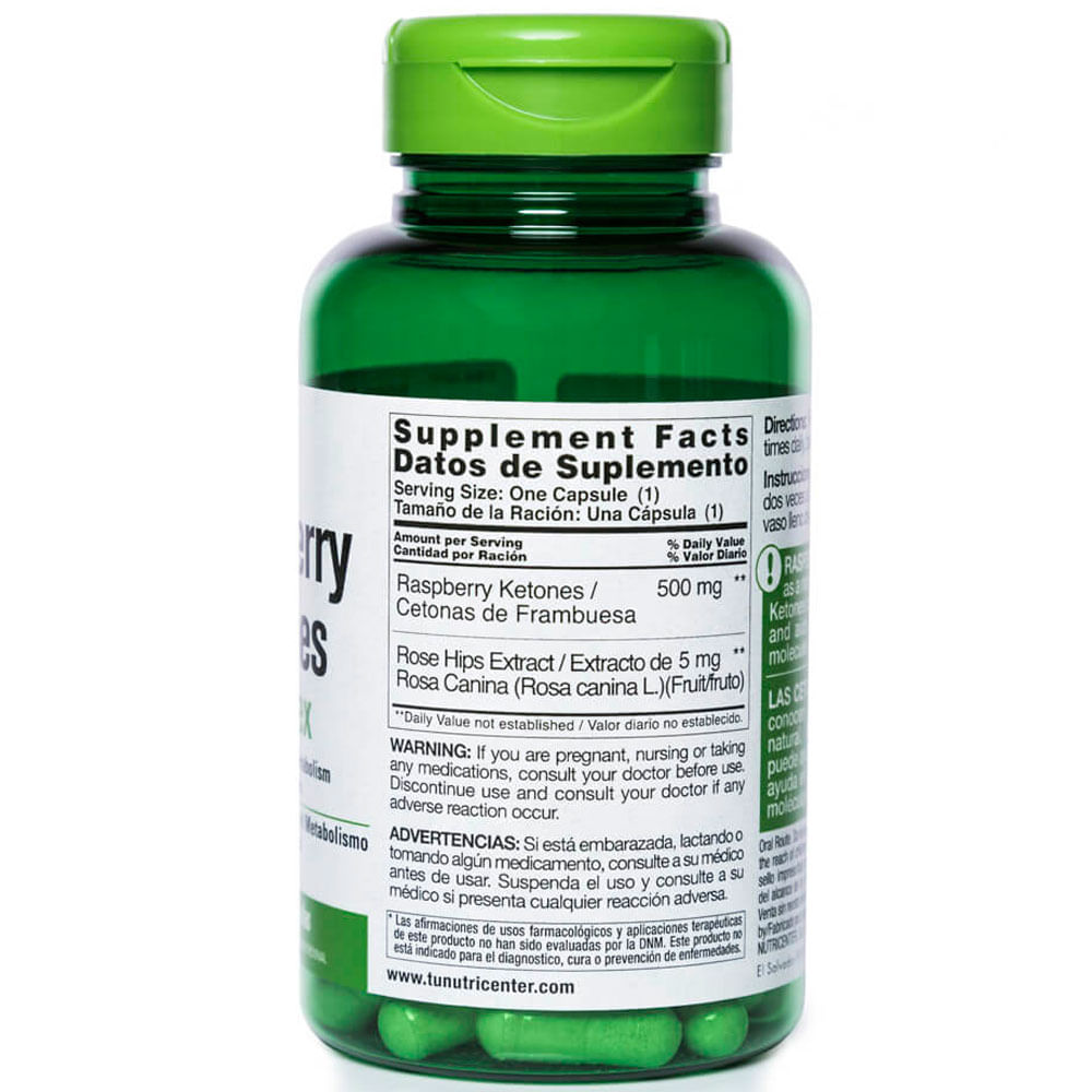 Raspberry Ketones Complex 60 capsulas - Siman El Salvador