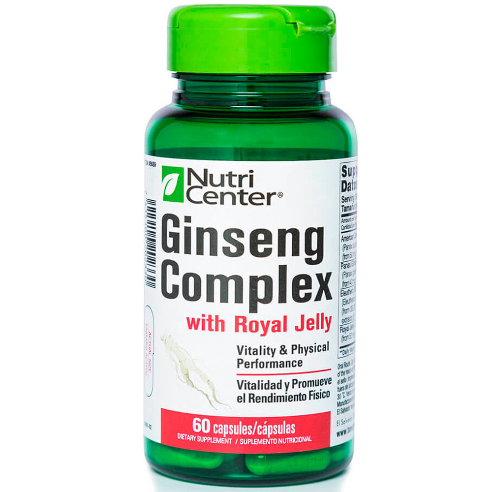 Ginseng Complex with Royal Jelly 60 capsulas - Siman El Salvador