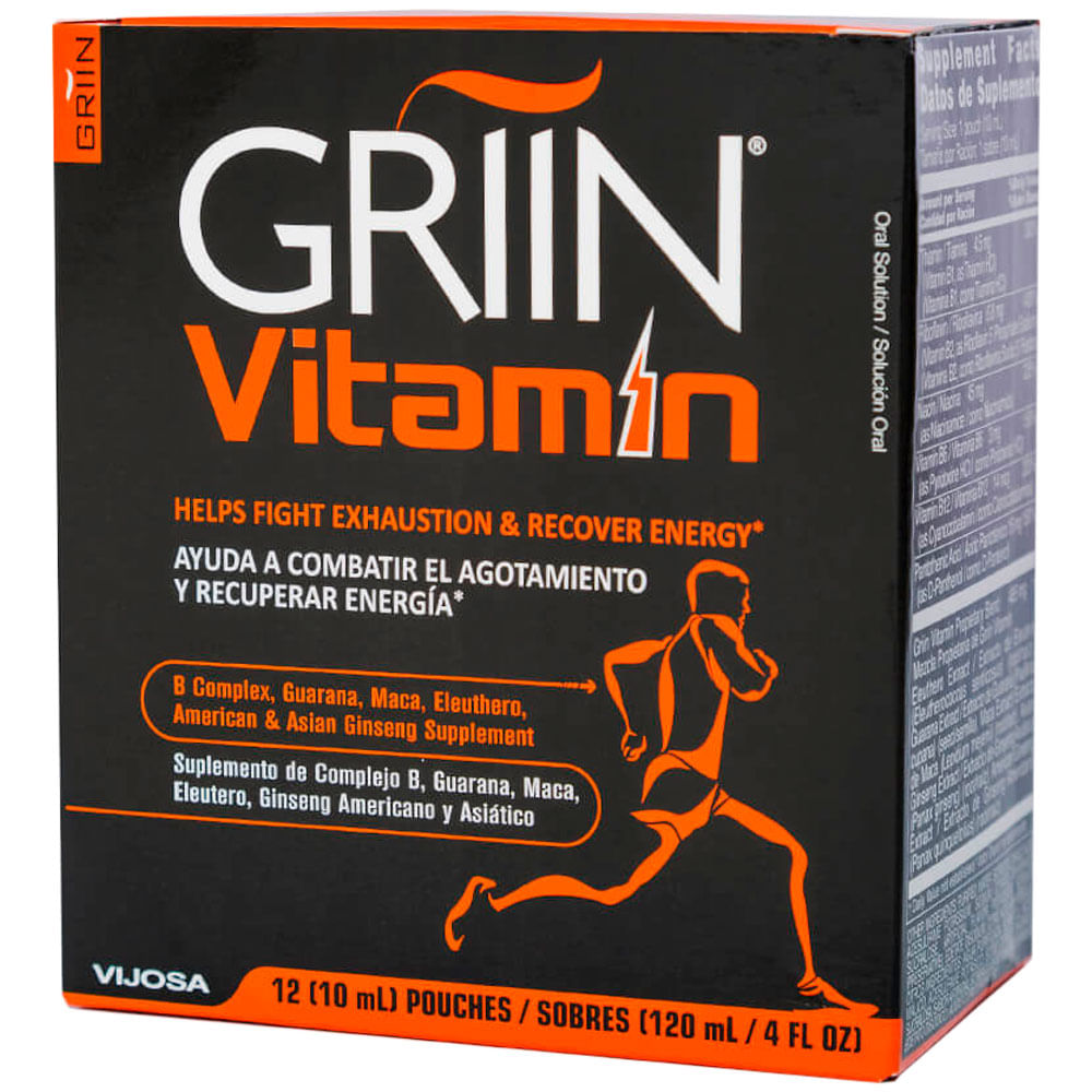 Griin Vitamin 10 ML 12 Sobres - Siman El Salvador
