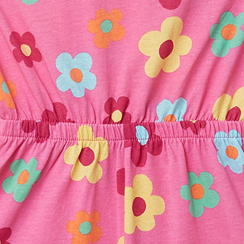 Romper rosado con estampado para niña
