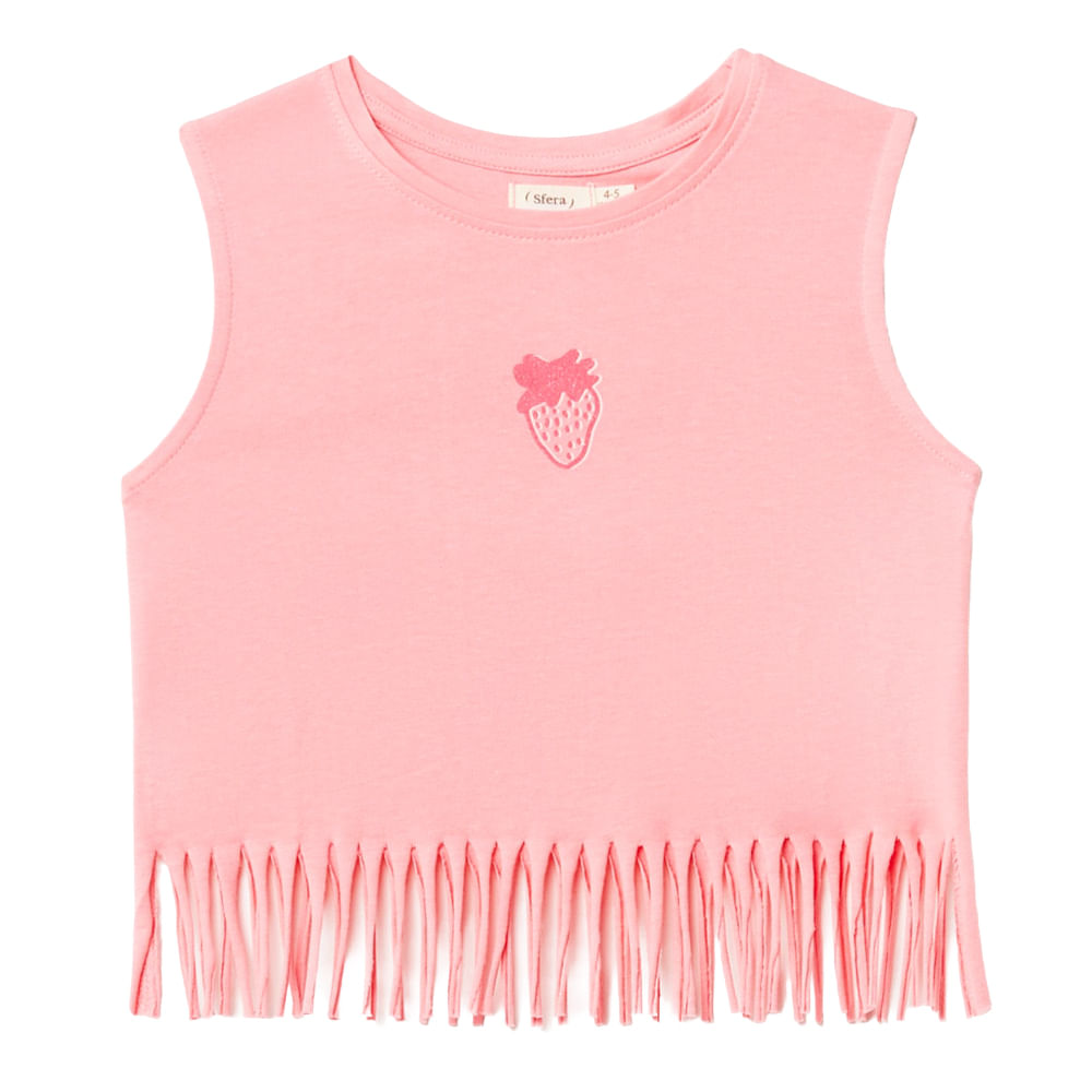 Blusa rosada con estampado para niña - Siman El Salvador