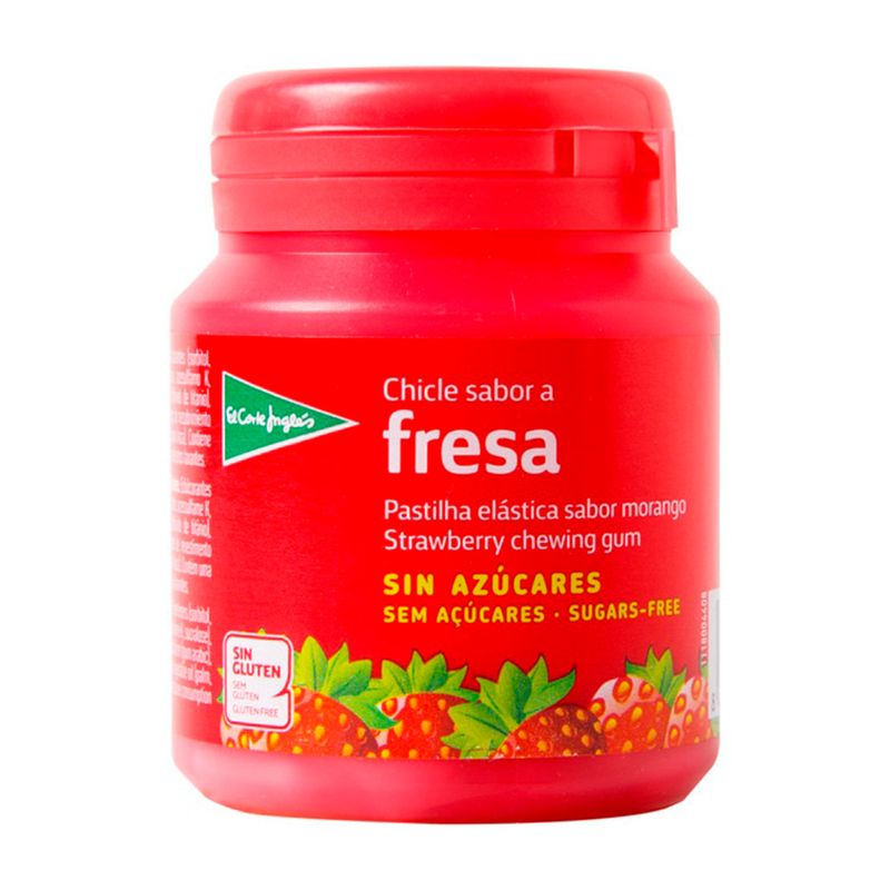 El Corte Inglés chicles con sabor a fresa sin azúcar - Siman Costa Rica
