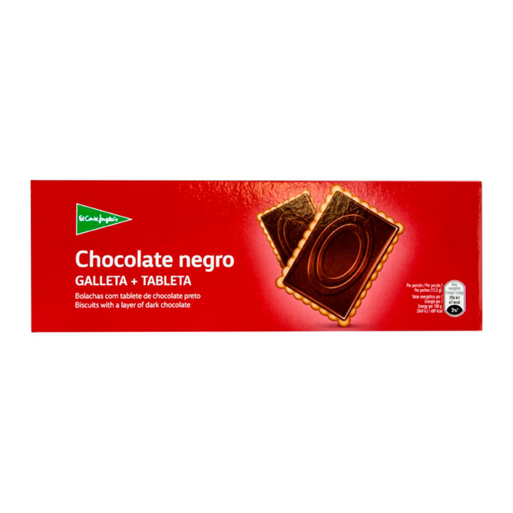 El Corte Inglés Galletas con tableta de chocolate negro - Siman Costa Rica