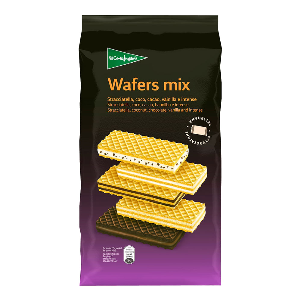 El Corte Inglés Wafers Mix galletas de barquillo - Siman Costa Rica