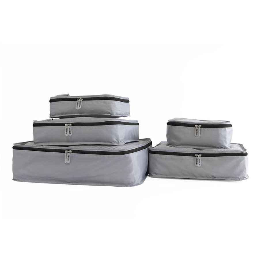 Set de 5 cubos de empaque color negro - Siman Nicaragua