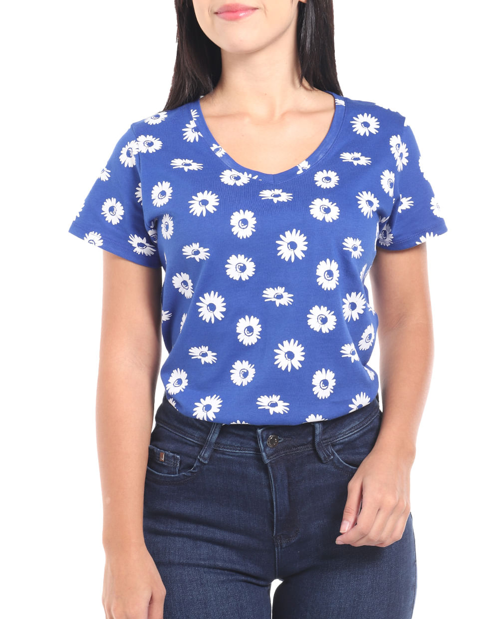 Camiseta Nicolle estampada manga corta para dama - Siman El Salvador