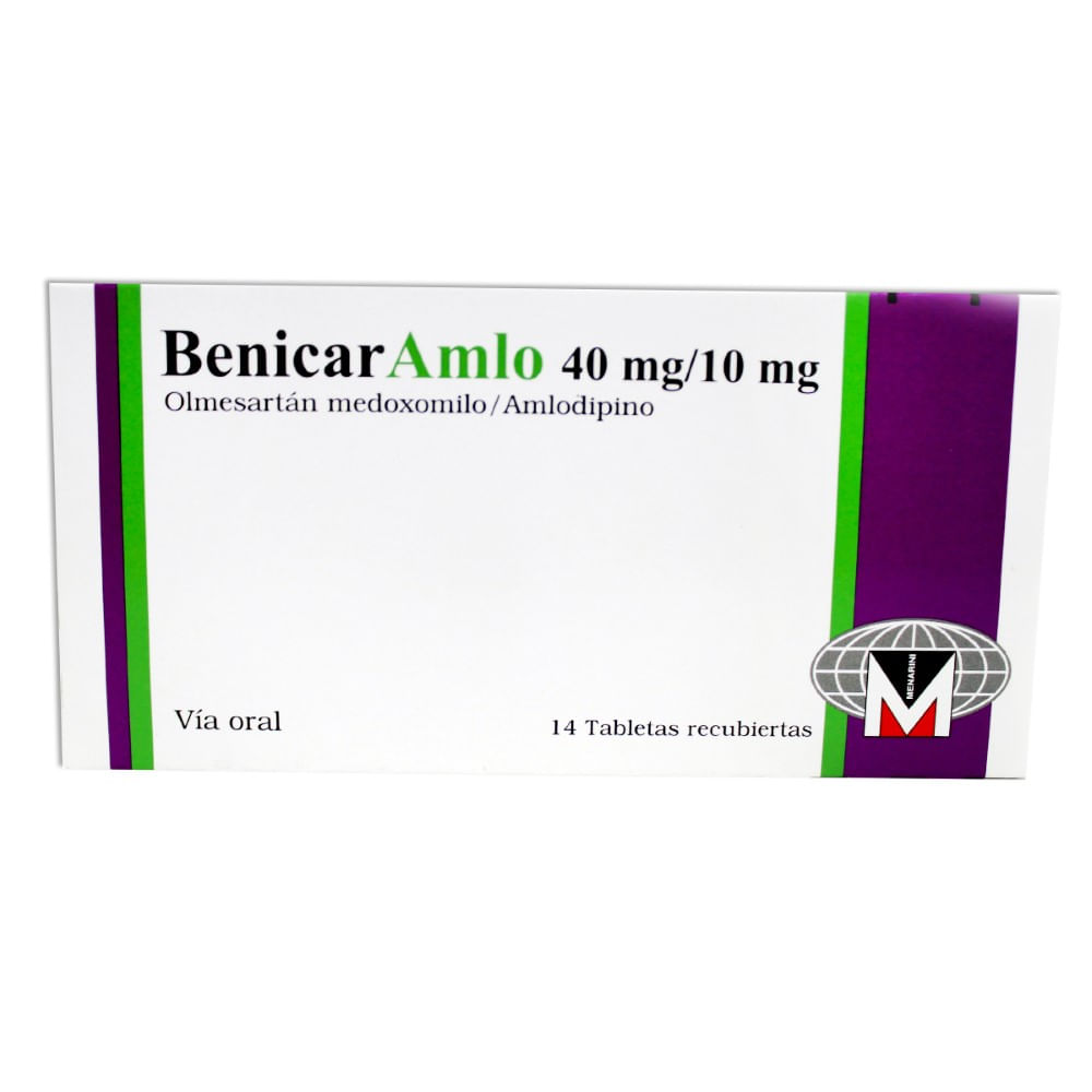 Benicar amlo 40mg/10mg x 14 tabletas - Siman El Salvador