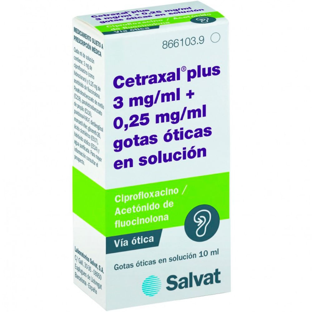 Cetraxal otico plus x 10ml - Siman El Salvador