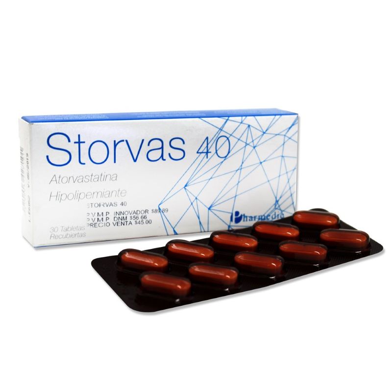 Storvas 40 mg. X 30 tabletas - Siman El Salvador