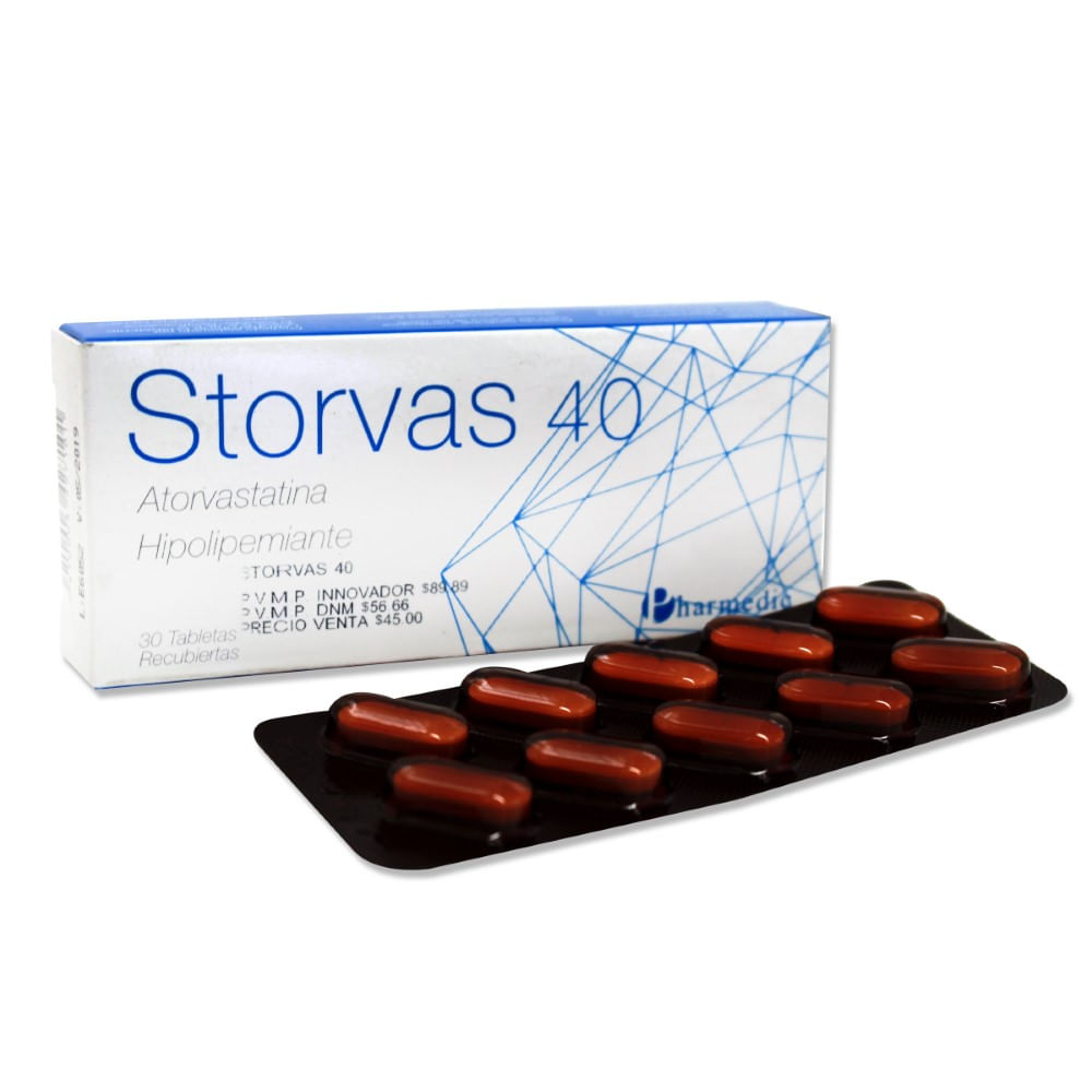 Storvas 40 mg. X 30 tabletas - Siman El Salvador