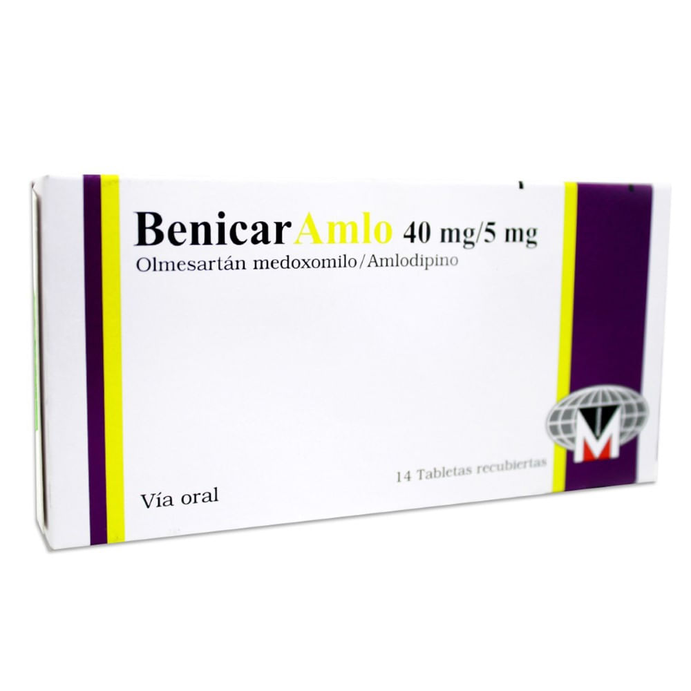 Benicar amlo 40mg/5mg x 14 tabletas - Siman El Salvador