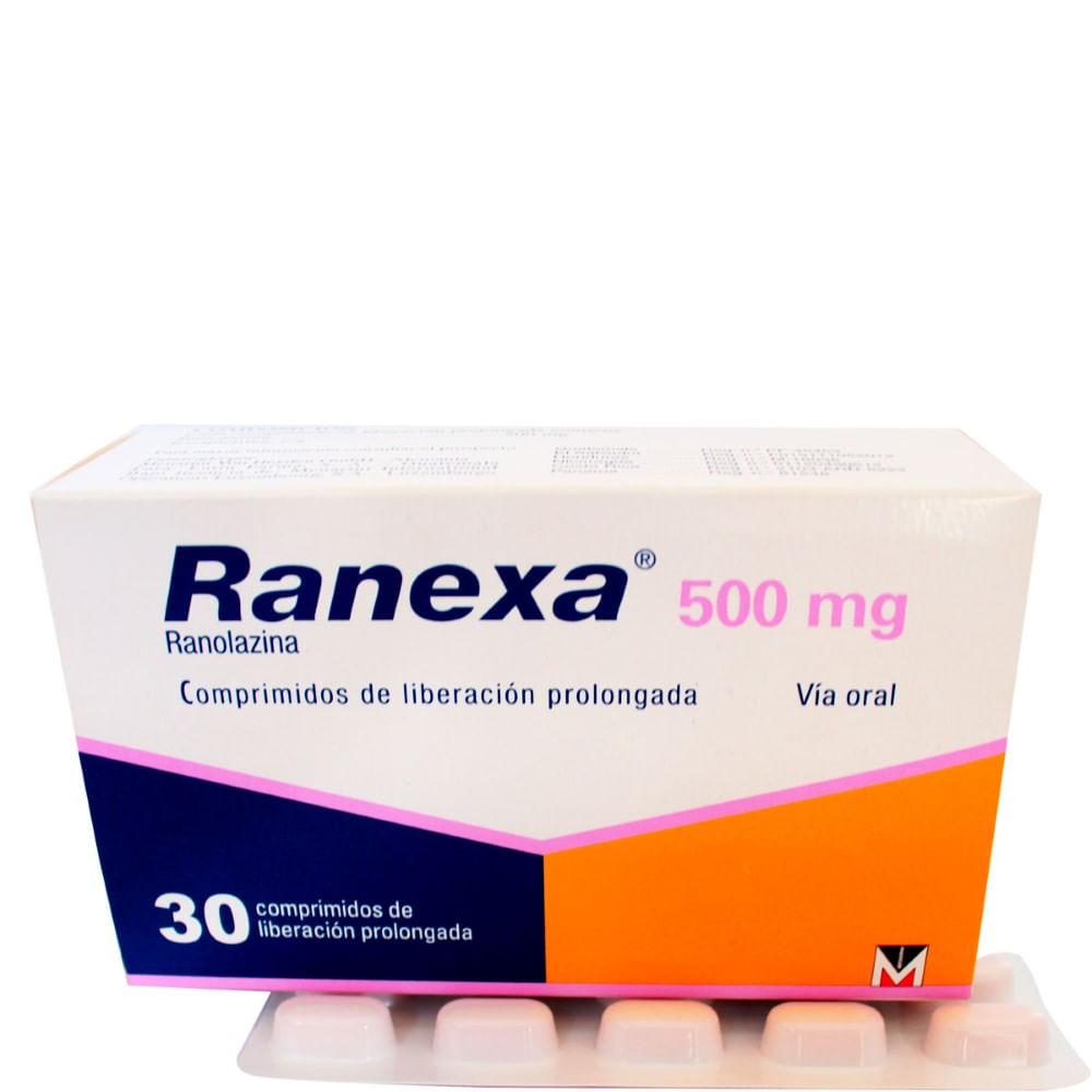 Ranexa 500 mg. X 30 comprimidos - Siman El Salvador