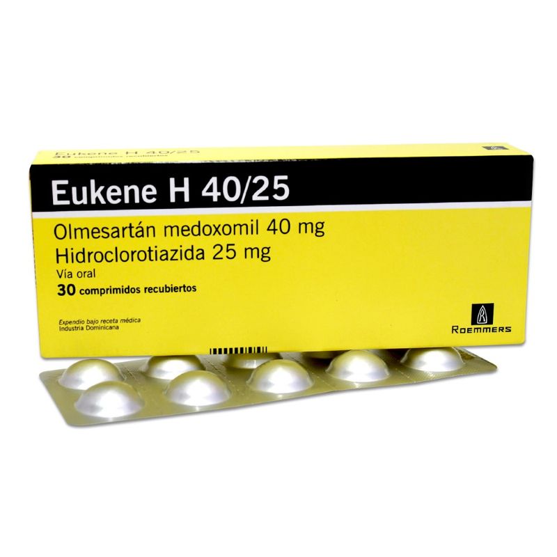 Eukene h 40mg/25mg x 30 comprimidos - Siman El Salvador