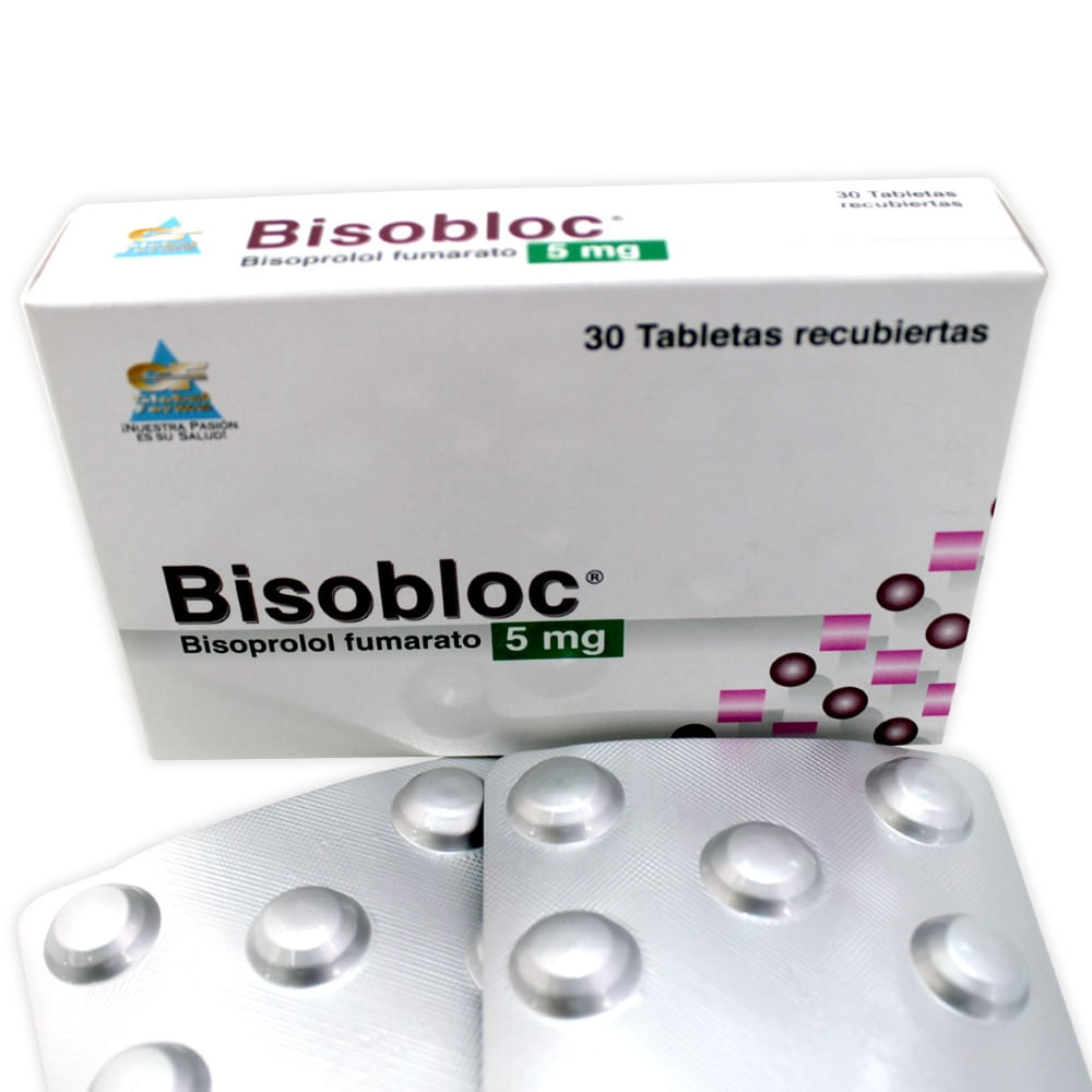 Bisobloc 5 mg x 30 tabletas - Siman El Salvador