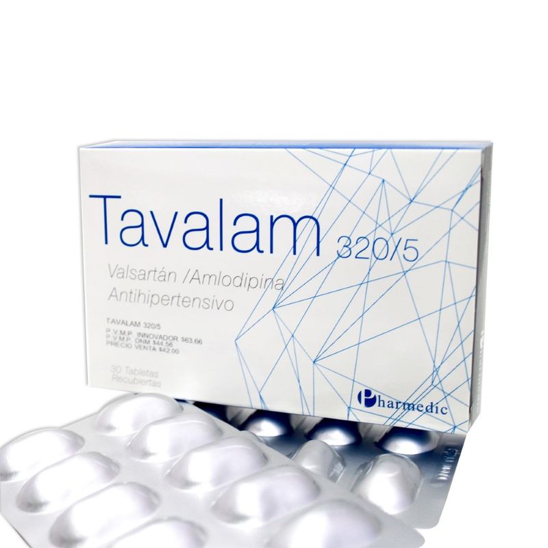 Tavalam 320mg/5mg x 30 tabletas - Siman El Salvador