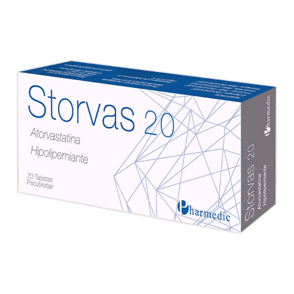Storvas 20mg x 30 tabletas - Siman El Salvador