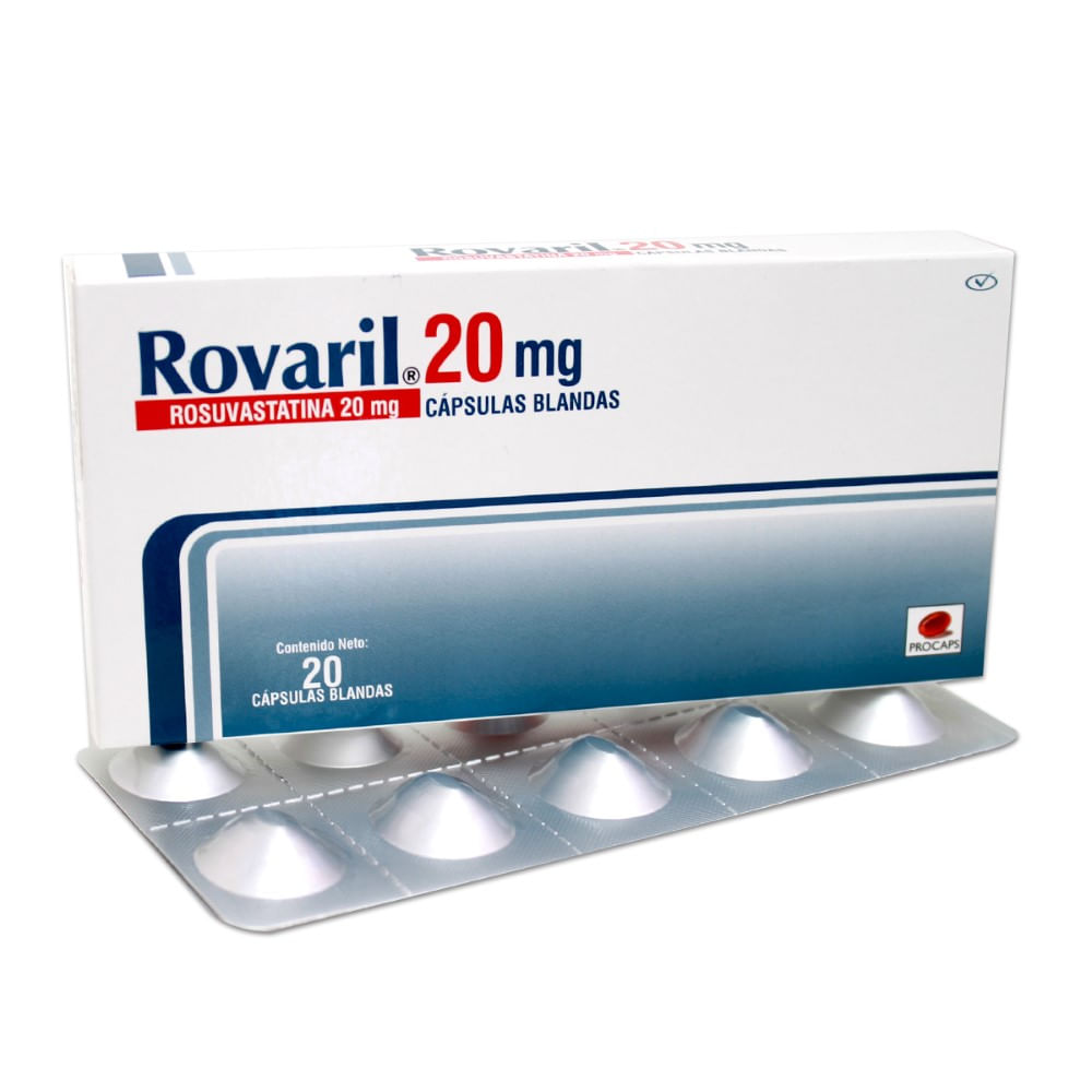 Rovaril 20mg x 20 capsulas - Siman El Salvador