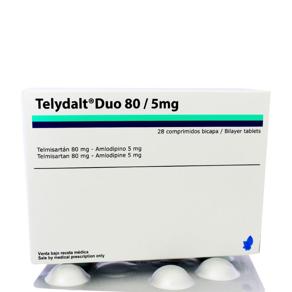 Telydalt duo 80/5 mg x 28 comprimidos - Siman El Salvador