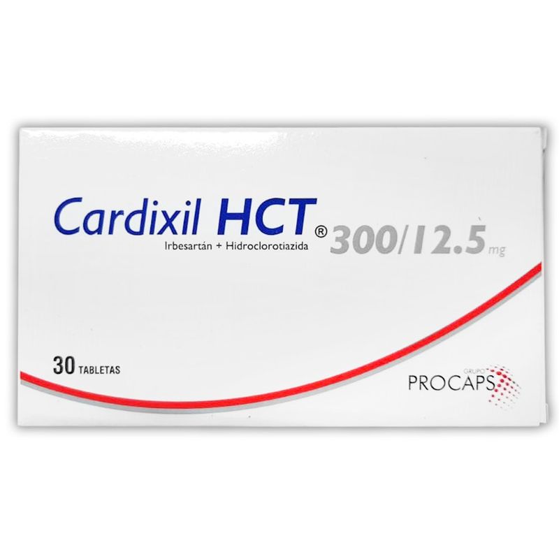 Cardixil hct 300mg/12.5mg x 30 tabletas - Siman El Salvador