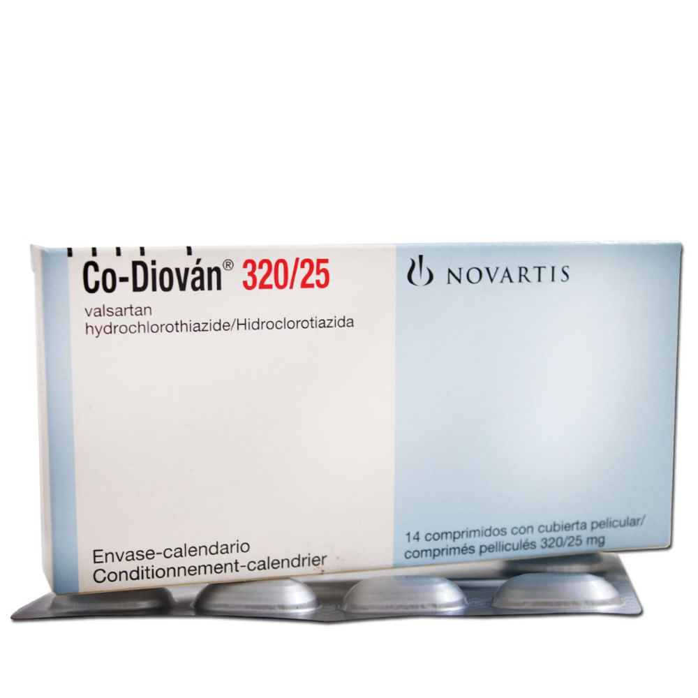 Co-diovan 320mg/25mg x 14 comprimidos - Siman El Salvador