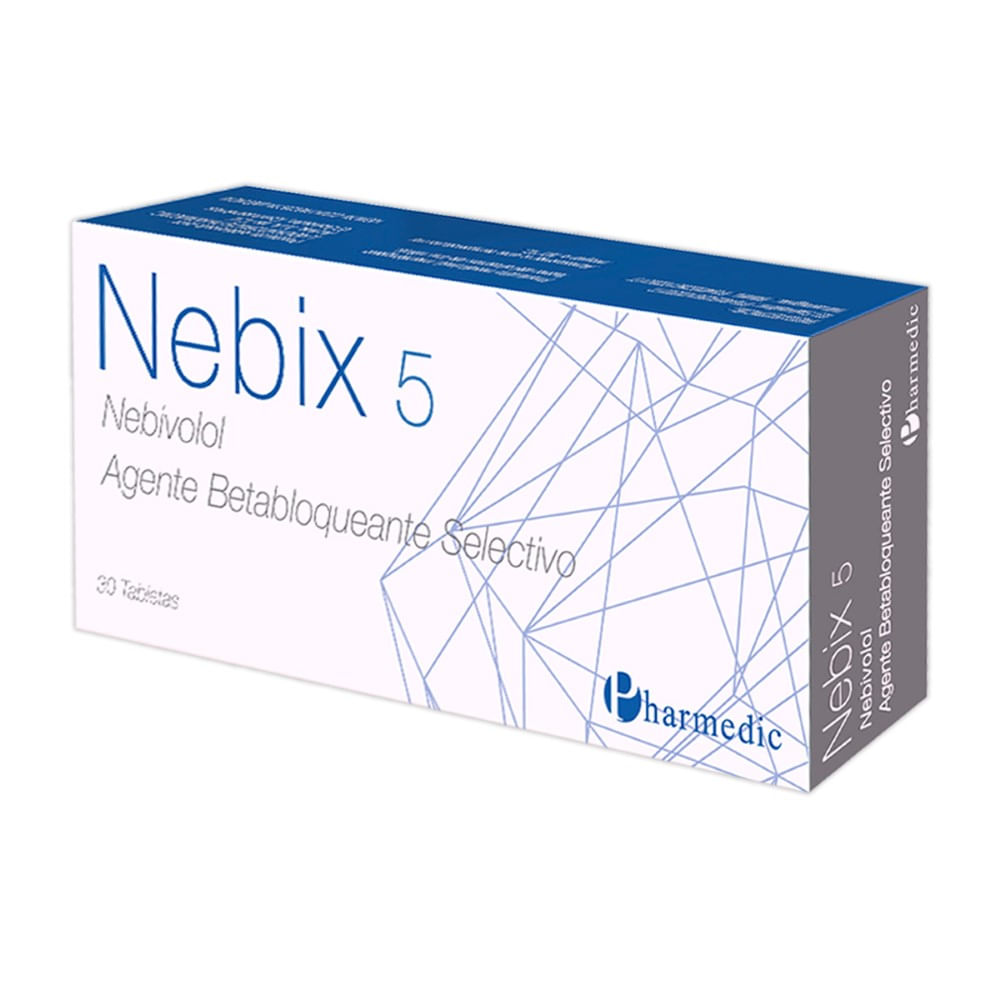 Nebix 5mg x 30 tabletas - Siman El Salvador