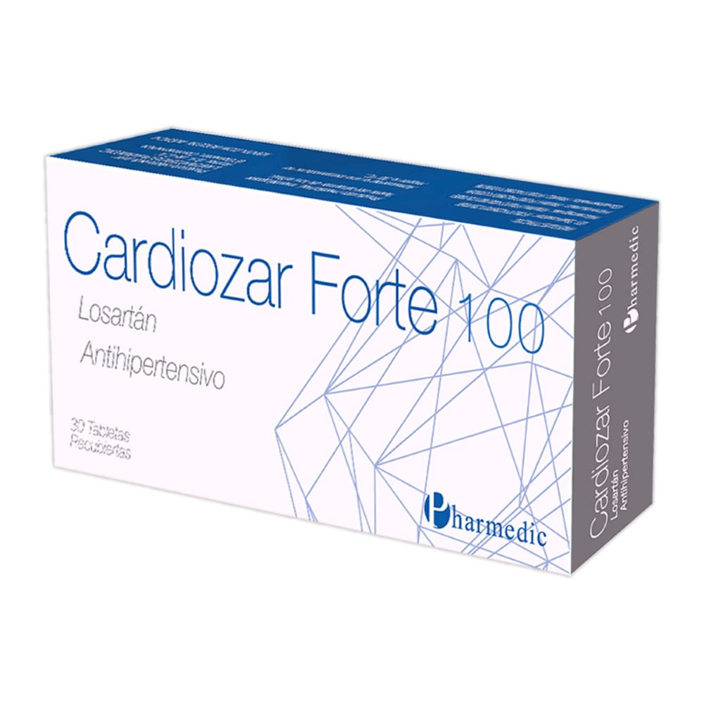 Cardiozar forte 100mg x 30 tabletas - Siman El Salvador