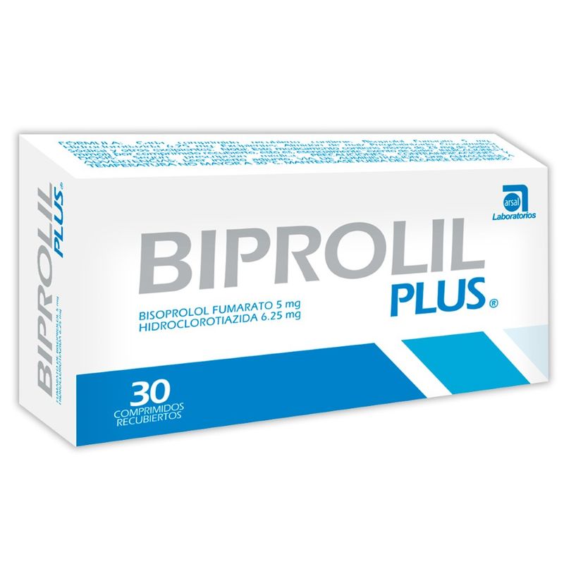 Biprolil plus 5mg/6.25mg x 30 comprimidos - Siman El Salvador